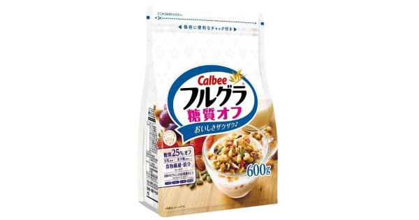 Japanese Cereal - Calbee Frugra Sugar Off