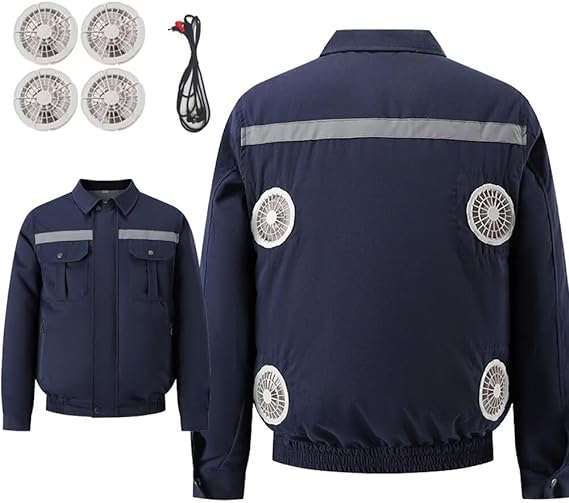Air cooling jacket with fans with quad fans